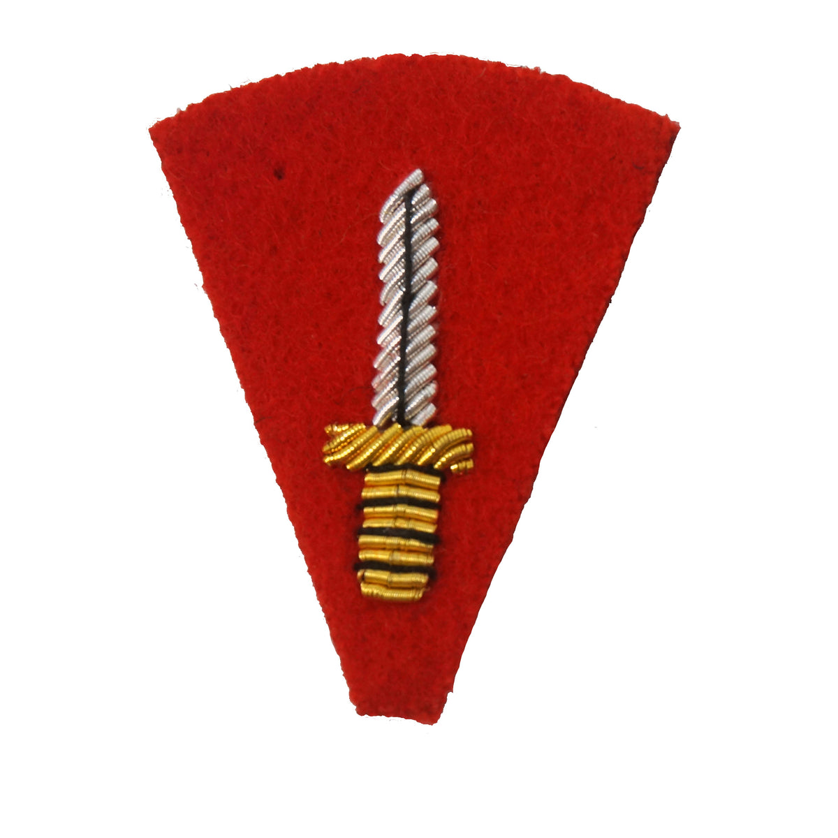 Mess Dress - Commando Dagger Badge - Gold on Scarlet – Cadet Kit Shop