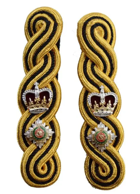 Infantry Regiments - Epaulette - Black & Gold - Lieutenant Colonel ...