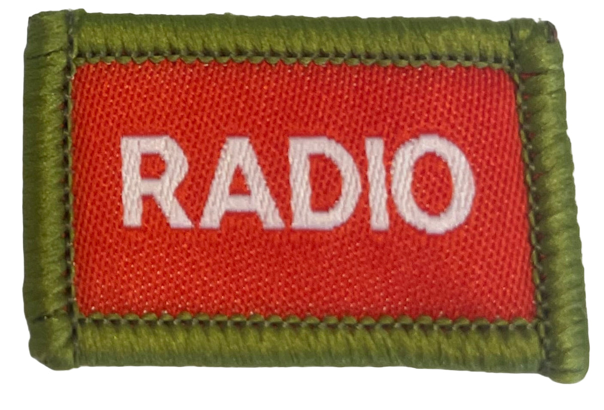 ACF/CCF 3 Star - Radio Badge - White on Red - Green Overlock. – Cadet ...