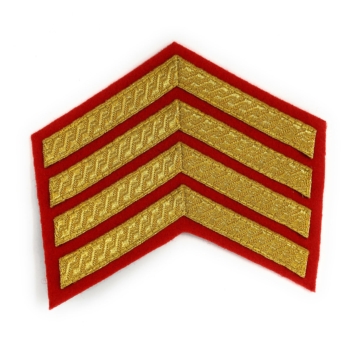 Mess Dress - Chevrons - Gold on Scarlet - 4 Bar – Cadet Kit Shop