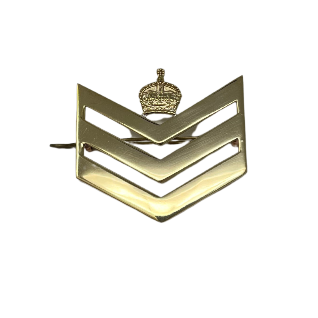 Brass Chevron with Shanks – Cadet Kit Shop