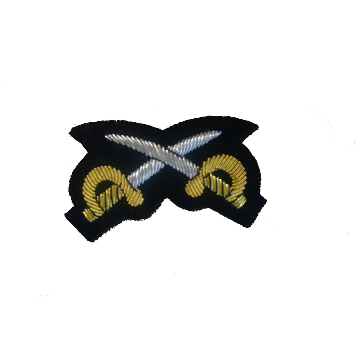 Mess Dress - Qualification Badge - PTI (X Swords) - B/W on Black ...