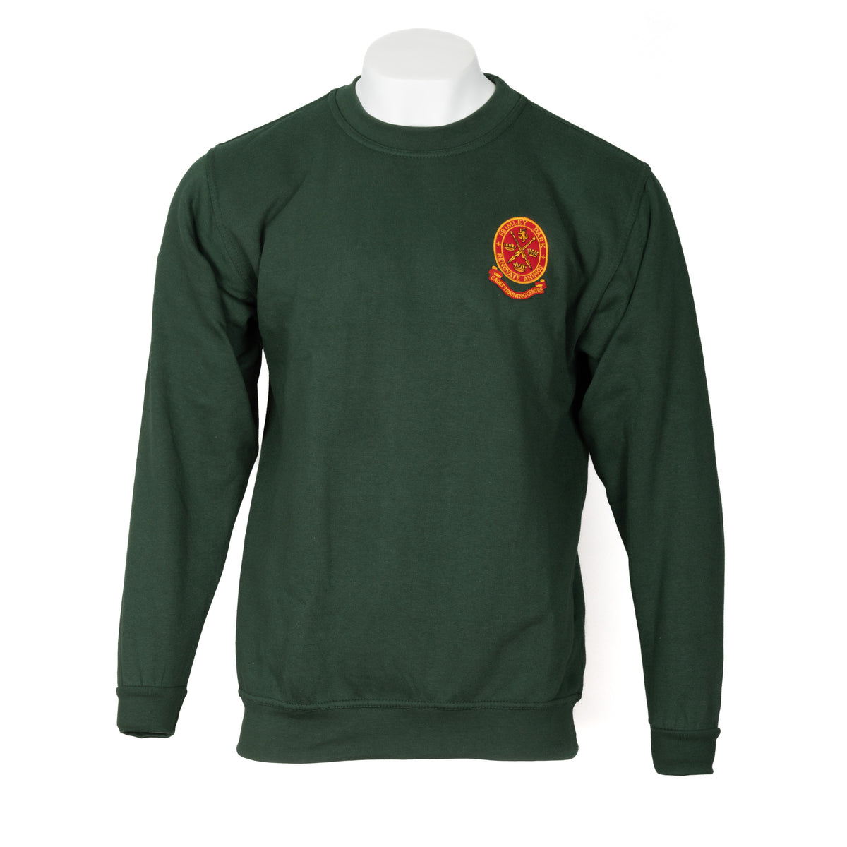 Green Sweatshirt with CTC Frimley Crest on Left Chest – Cadet Kit Shop