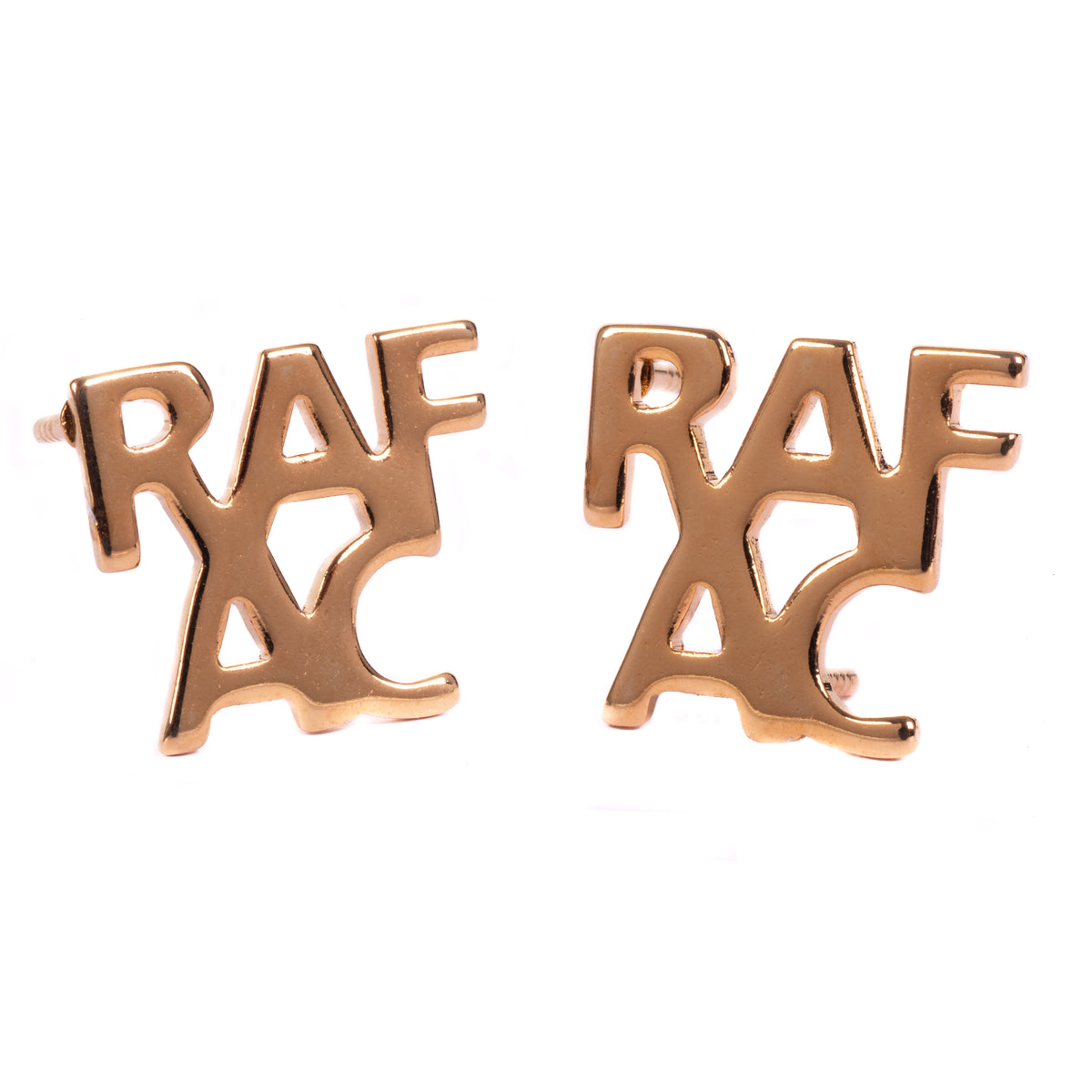 Letter RAFAC Pin Badges - Gold Plated - Spike & Clutch Fitting – Cadet ...